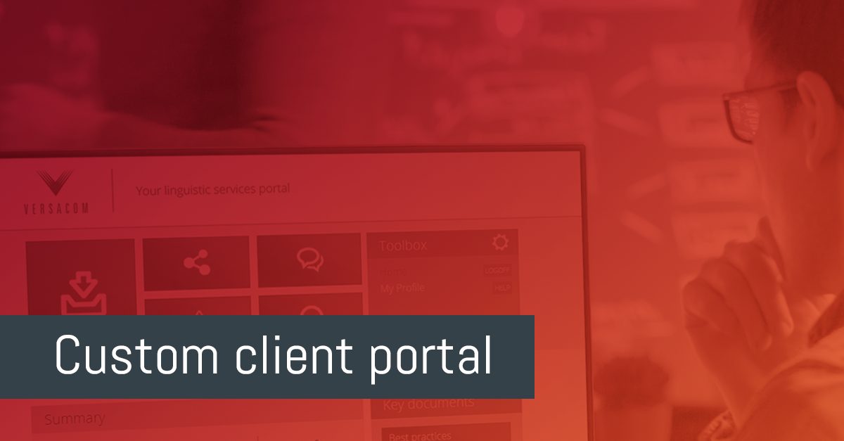 Custom client portal | Versacom